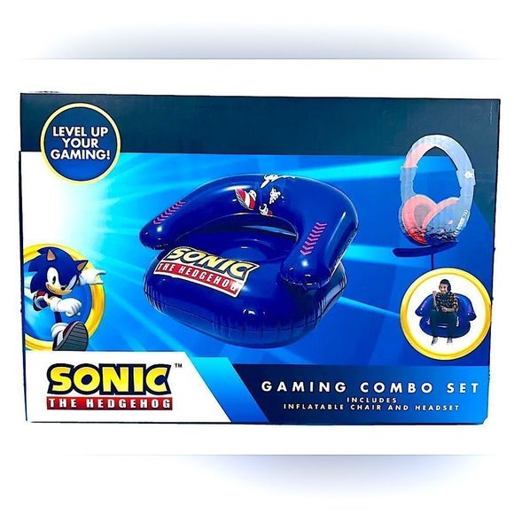 Sonic Editions | Accessories | Sonic Thehedgehog Kids Inflatable Chair ...